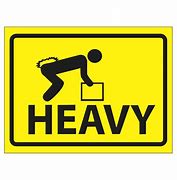 Label - "Heavy" 100mm x 100mm. – All Types Labels