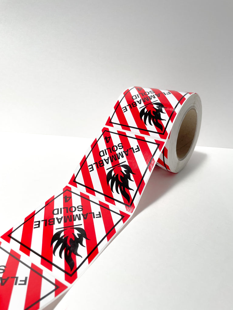 Label - Flammable Solid 4 – All Types Labels