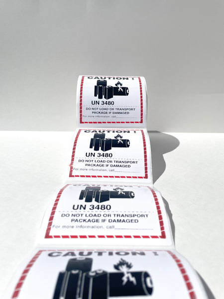 Label - Caution Lithium Battery – All Types Labels